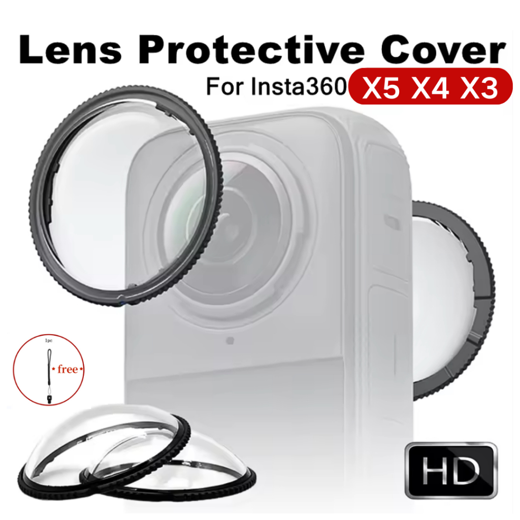 Lens Protector For Insta360 X4 AIR X5 X4 X3 Premium Optical PC Lens ...