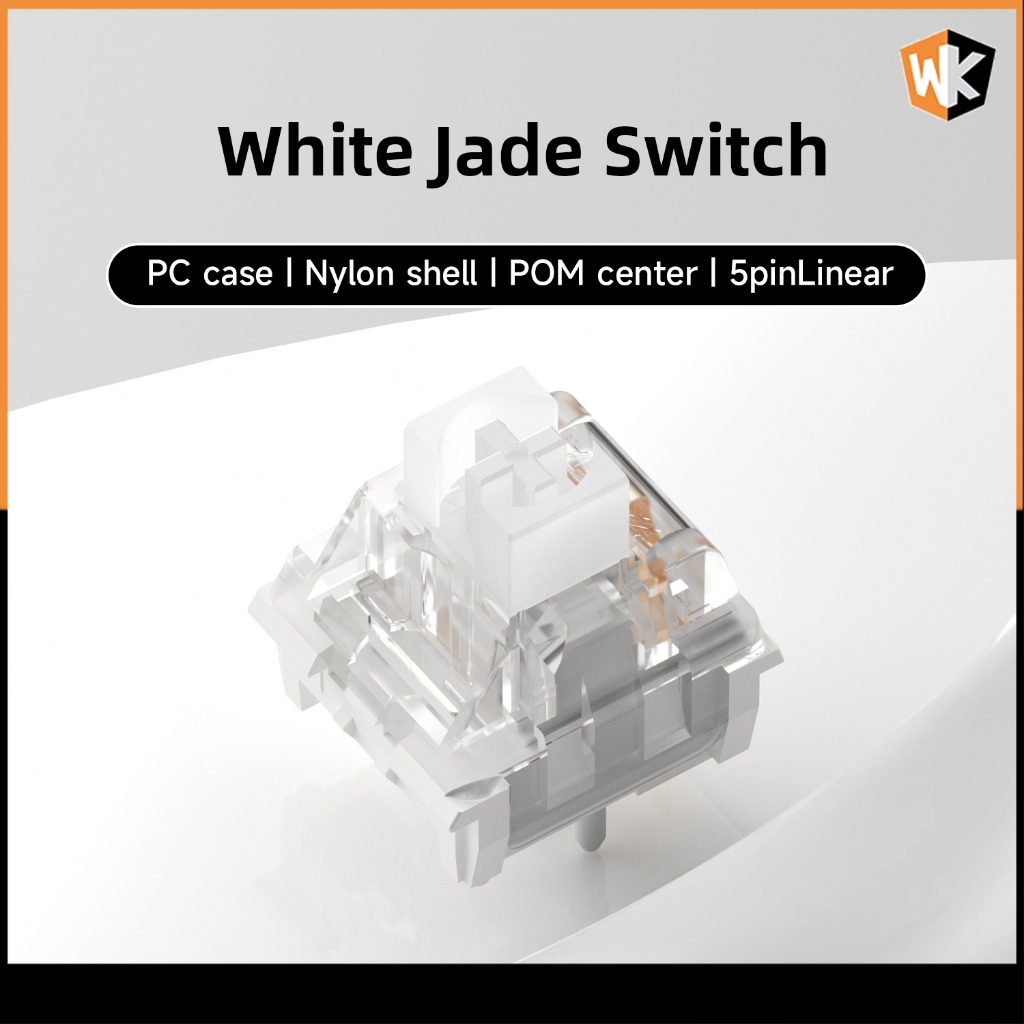 WEIKAV White Jade Switch Hifi Mahjong Sound Custom Switch 5pin Linear ...