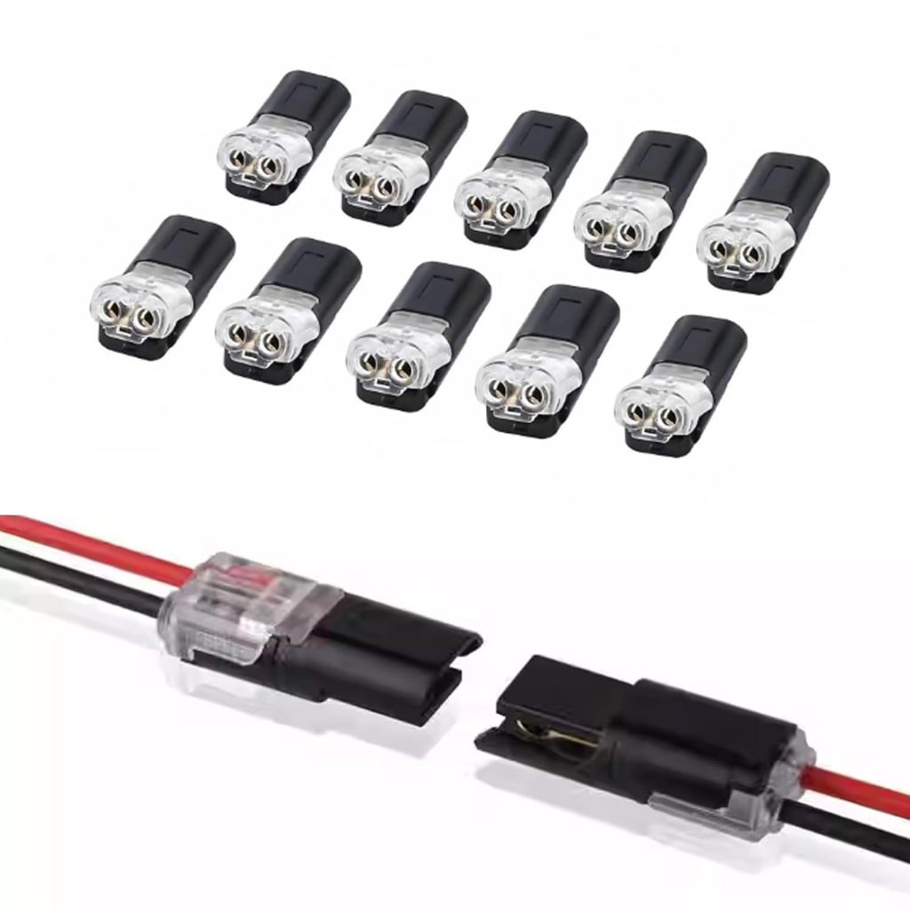 10/20/30PCS Double-Wire Electric Plug-in Connectors with Buckle ...