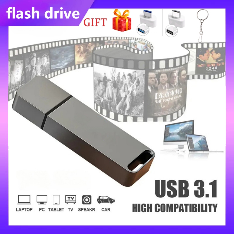 Usb 3.1 Portable Flash Drive 16TB, 8TB, 4TB, 2TB, 1TB, 32GB Metal ...