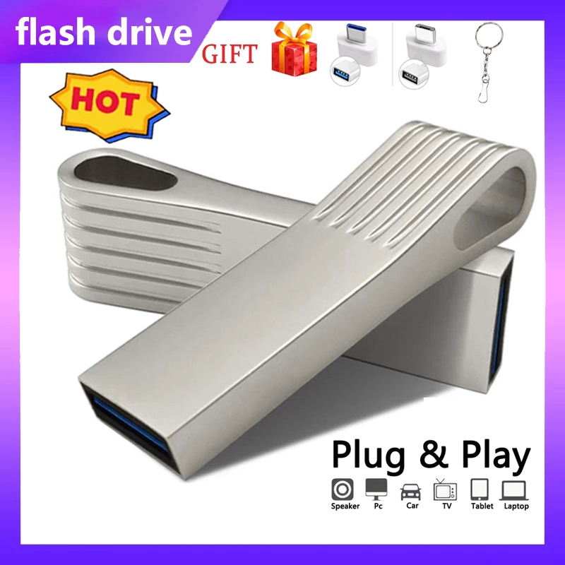 Silver Metal Flash Memory Driver, Support Customized Logo, 2TB/1TB ...