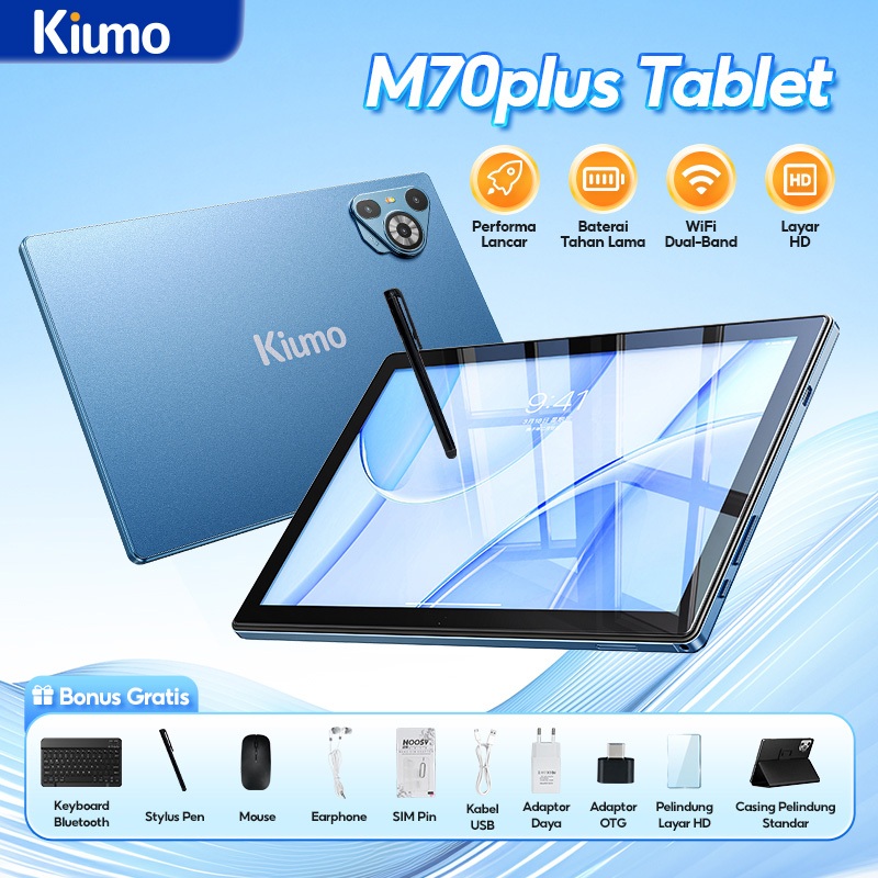 Kiumo Tablet Android M7plus Android Tablet 10-inch 16GB+1TB Smart Android Tablet Support SIM ...