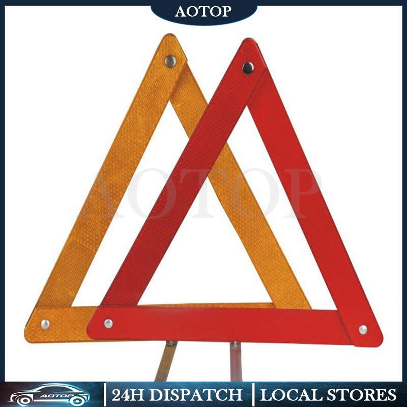 【COD】2Pcs Reflective Triangle Emergency Early Warning Device for Road ...