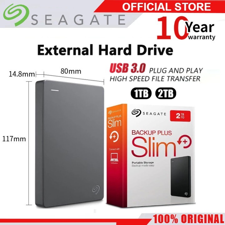 Seagate Original 1TB 2TB External hard drive One Touch with Password ...
