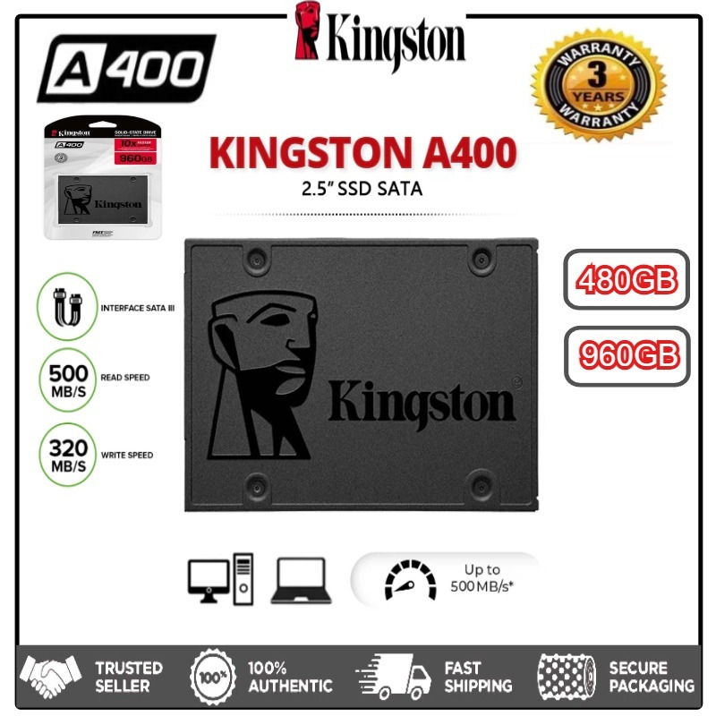Kingston SSD 480GB 960GB Solid State Drive SATA3 2.5 Inch Hard Disk For ...