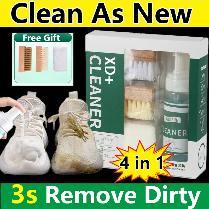 Shoe Cleaner For White Shoe 4 In 1 Sneaker Cleaning Kit With Cleaning ...