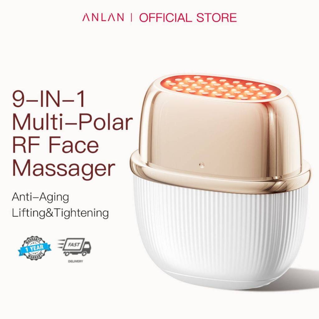 ANLAN RF&EMS Beauty Device IPX6 Skin Care Radio Frequency Facial ...