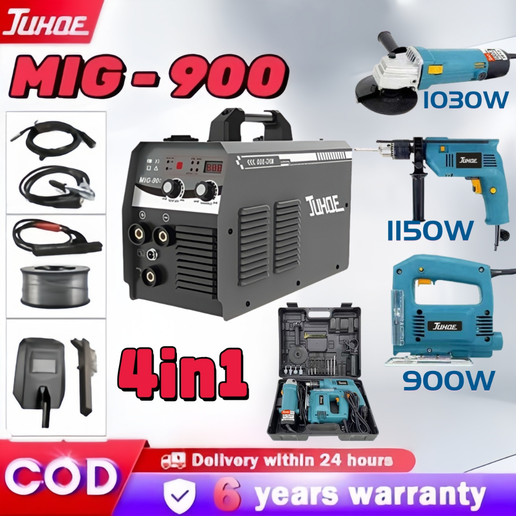 JUHOE Welding Machine Inverter 4in1 Portable IGBT-Heavy Duty welding ...