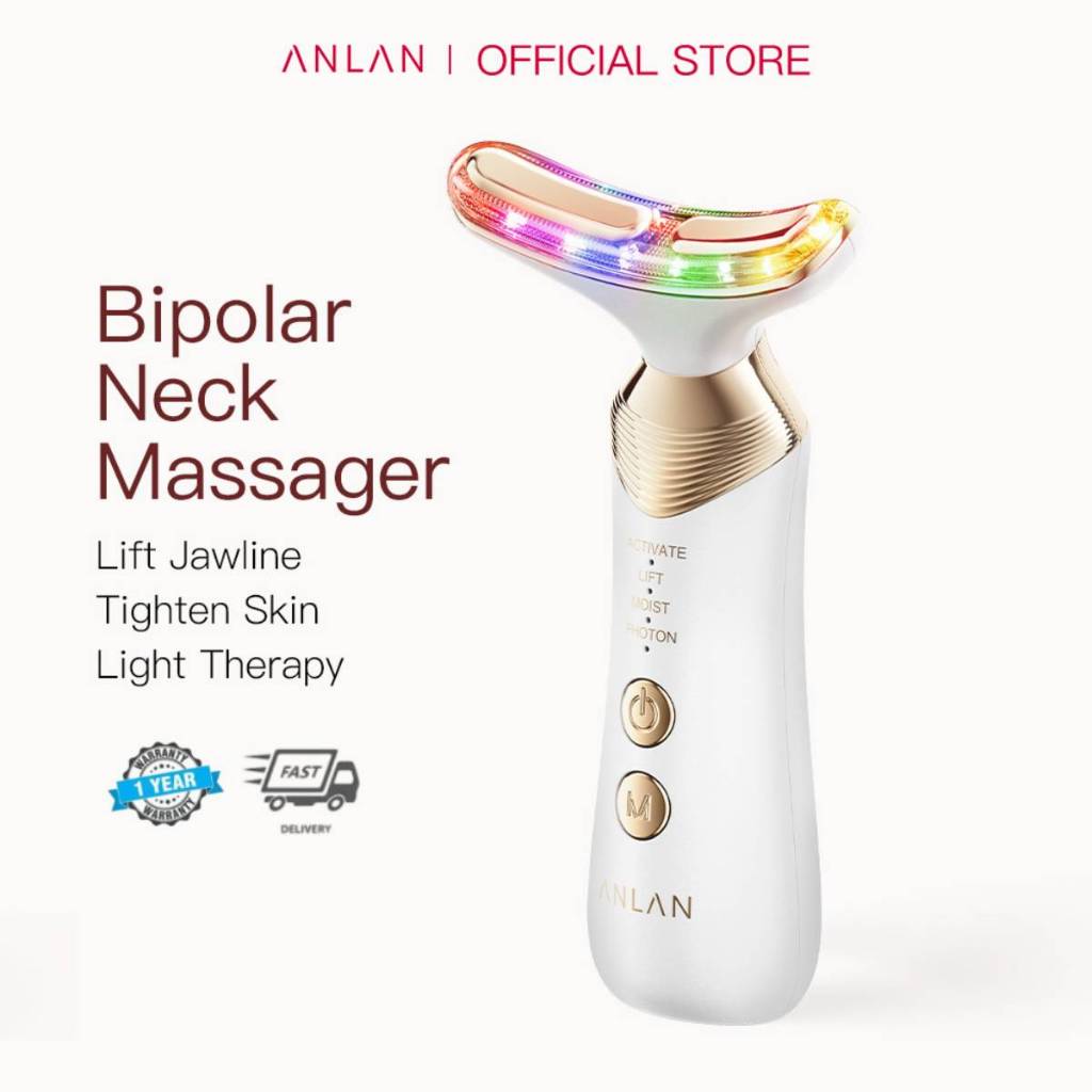 ANLAN Bipolar Neck Beauty Device Face Lifting Firming Massager Neck ...