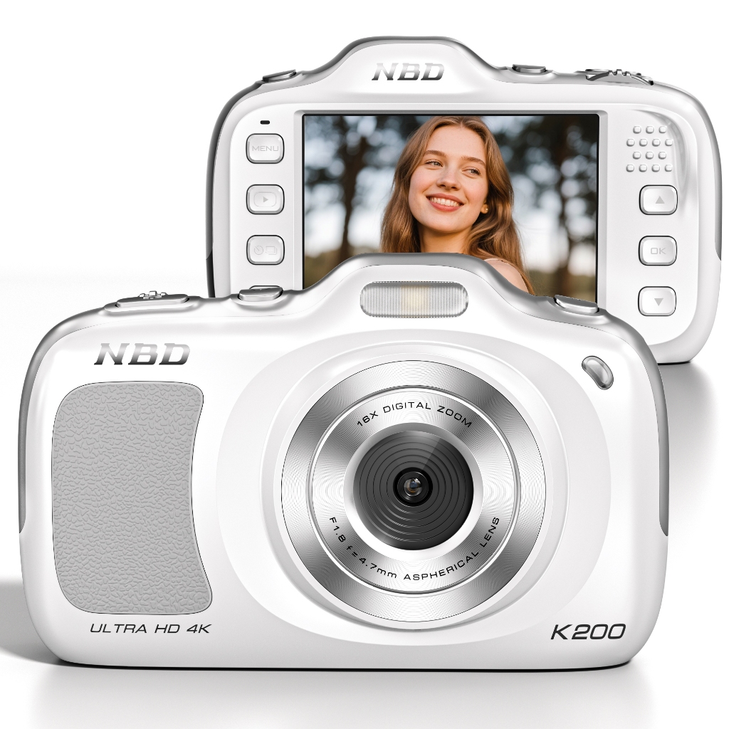 True 4K Digital Camera with Beauty Mode, 64MP Vlogging Camera for ...