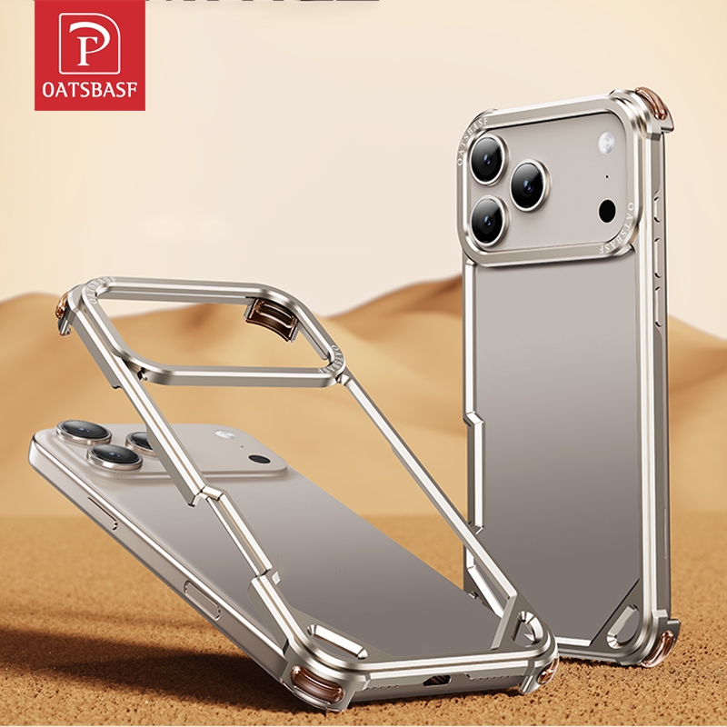 OATSBASF Metal Airbag Handphone Shell Heat Dissipation Phone Case for ...