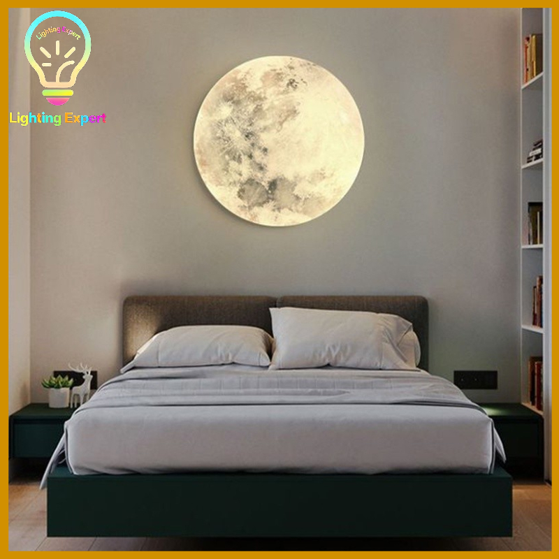 Modern Creative Moon Lamp Nordic Minimalist Led Moon Ceiling Light ...