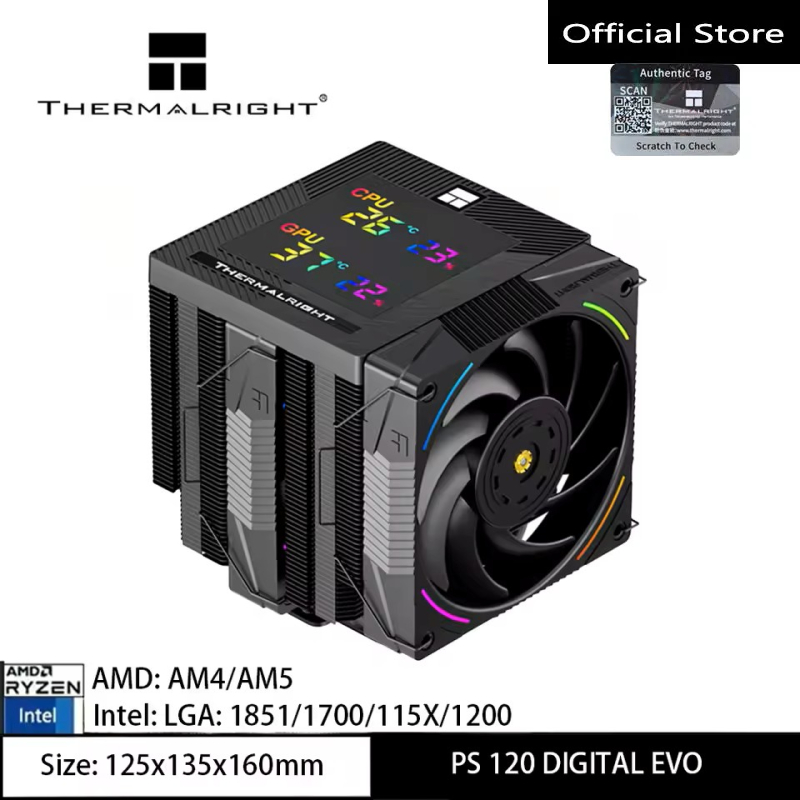 Thermalright PS120 DIGITAL EVO Cpu Cooler ARGB PC CPU Air Cooler ...