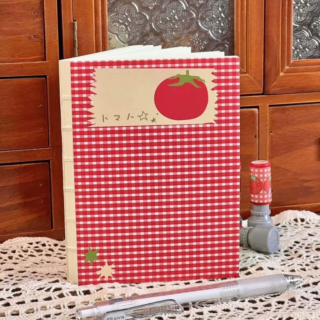 Lovely Tomato Notebook Thick Notepads with 96-100 Page Unlined Journal ...