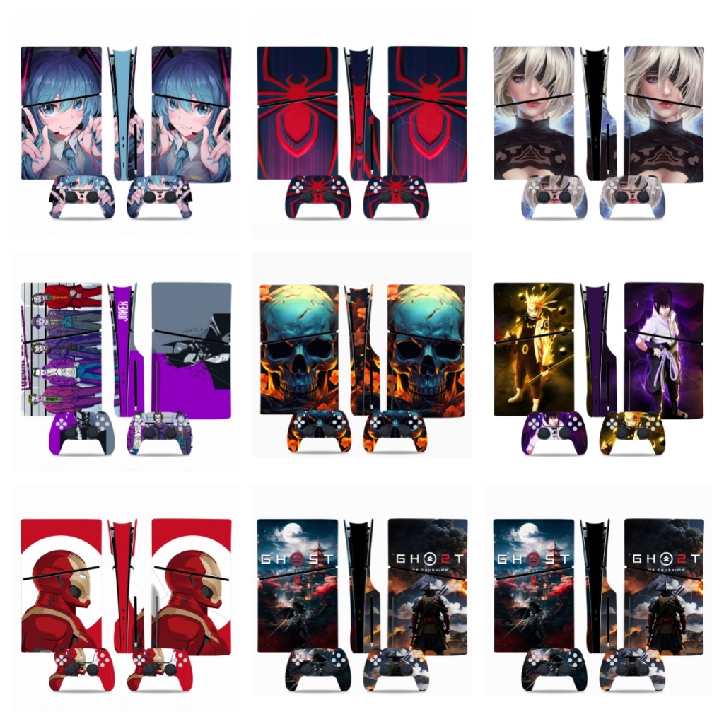 40 Colors Skin Sticker Compatible with Sony Playstation 5 Slim Disc ...