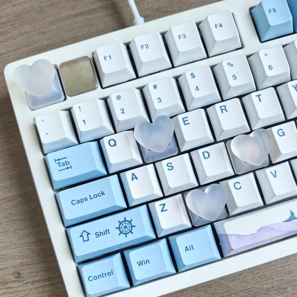 Transparent Transparent Love Keycap Mechanical Keyboard Dedicated ...