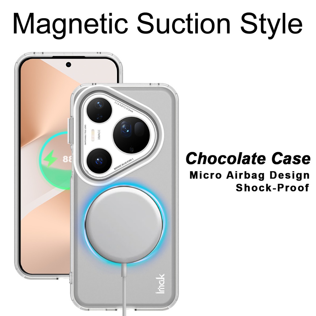 Imak Hard Casing Huawei Pura 80 Ultra Shockproof Chocolate Soft Border ...