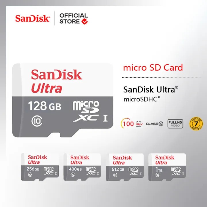 SanDisk Ultra SD Card 512GB 256GB 128GB 64GB 32GB 16GB Memory Card Class10 SDXC UHS-1 TF Card ...