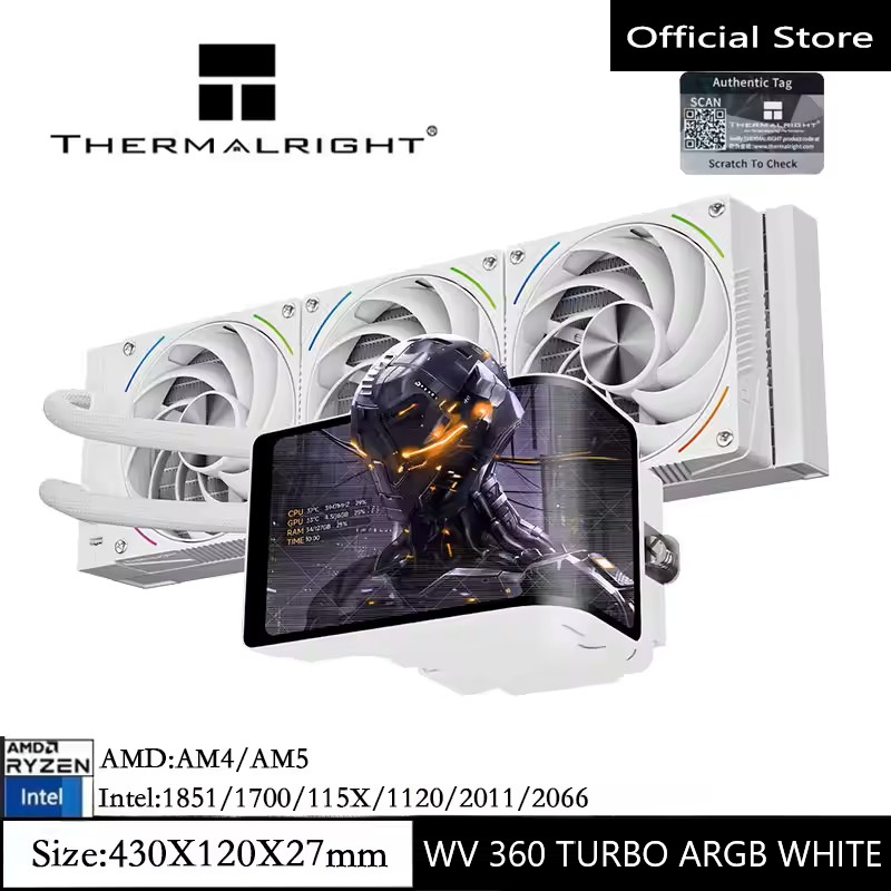 Thermalright WONDER VISION 360 TURBO CPU Water Cooler 6.67-inch 3D CPU ...