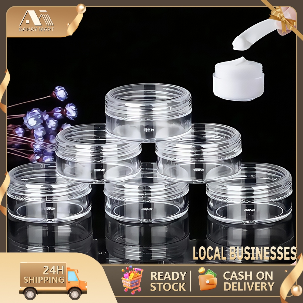 Premium Quality Tiny Round Acrylic Skincare Pot | Perfect for Lip Balm ...