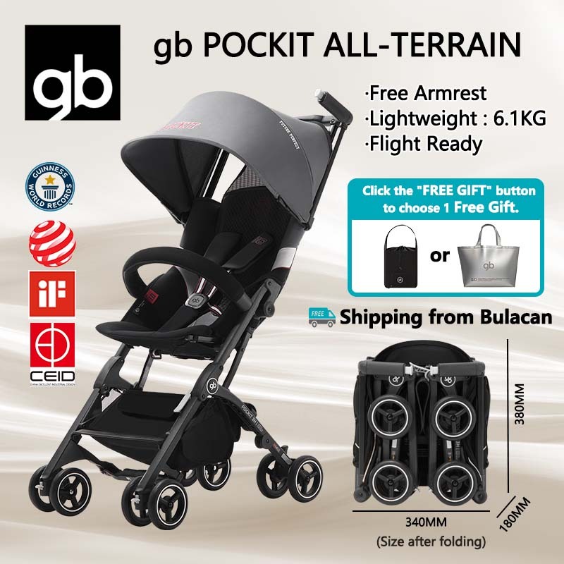gb Pockit All-Terrain 2025 Ultra Compact Lightweight Foldable Travel ...