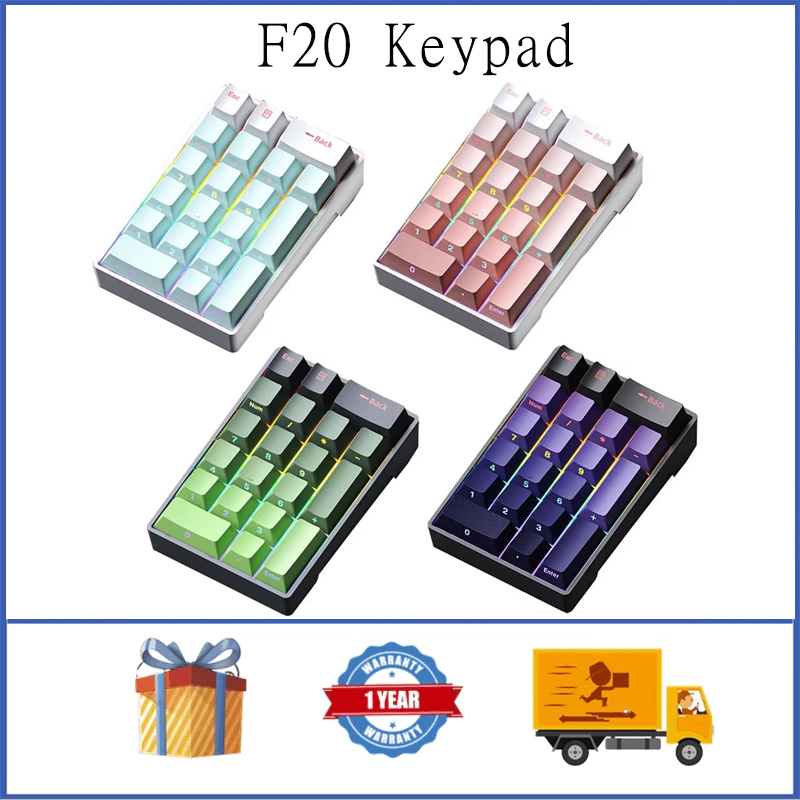 F20 Keypad Mini Numeric External Keyboard Wired ABS Customized Number ...