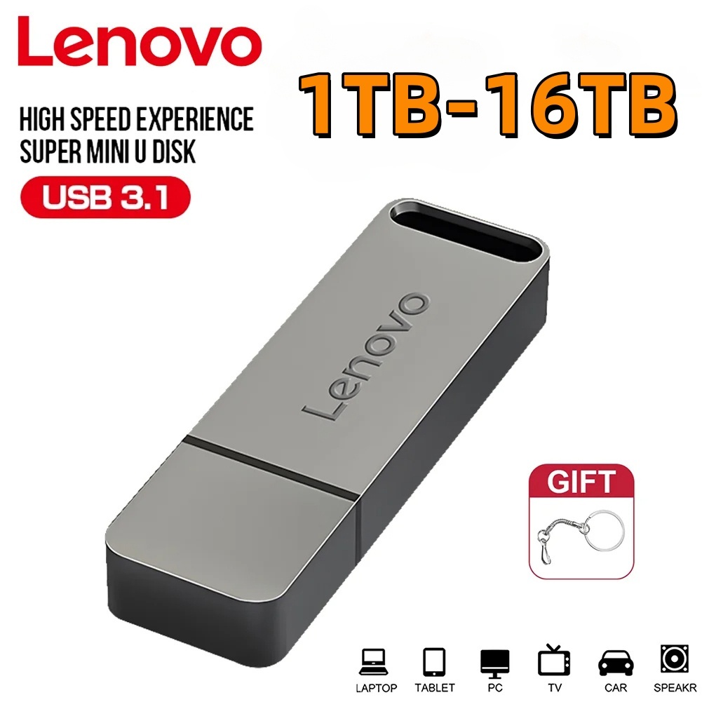Lenovo Metal 16TB U Disk Flash Drive USB 3.0 High Speed Transfer 8TB ...