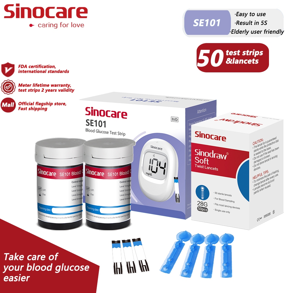(NEW ARRIVAL)Sinocare Blood Glucose Test Strips Blood Sugar Test Strips ...