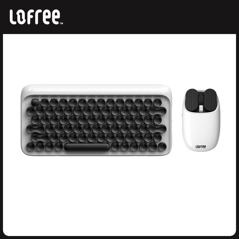 Lofree Mechanical Dot Bluetooth Wireless White Keyboard | Shopee ...