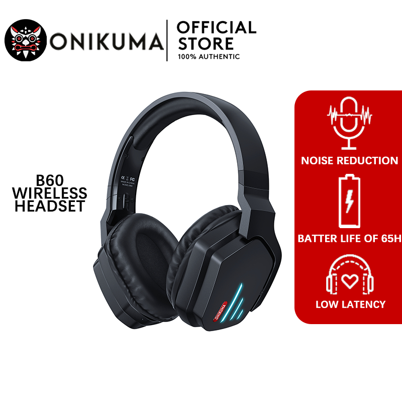 ONIKUMA B60 Wireless Gaming Headphones 40mm Speaker, Weaving Assist 3 ...