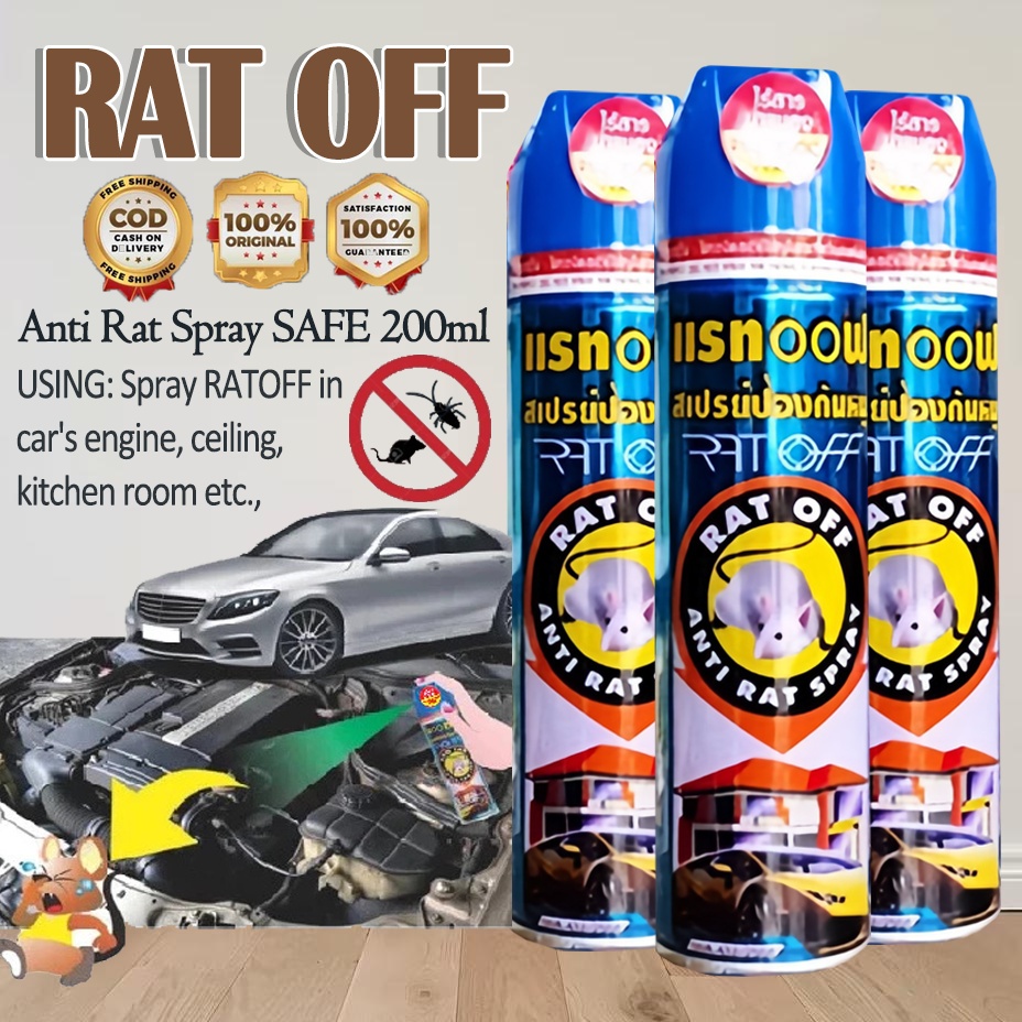Rat Off Spray-Anti Rat Spray SAFE EFFECTIVE | Shopee Philippines