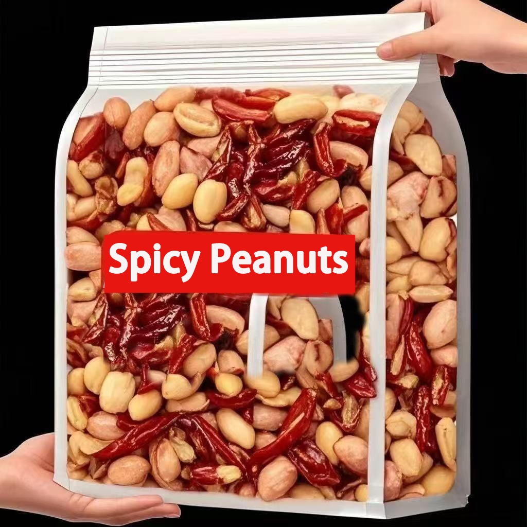 Skinless Peanuts Snacks salt and pepper/spicy flavor, snacks, fried ...