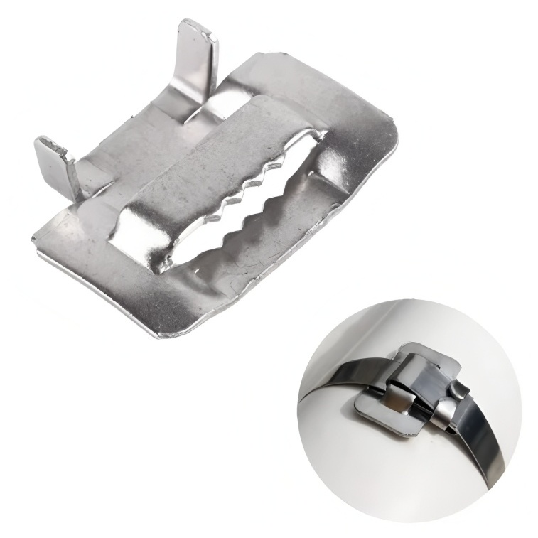 100pcs Steel Banding Strap Buckle 304 Stainless Steel Strap Buckles ...