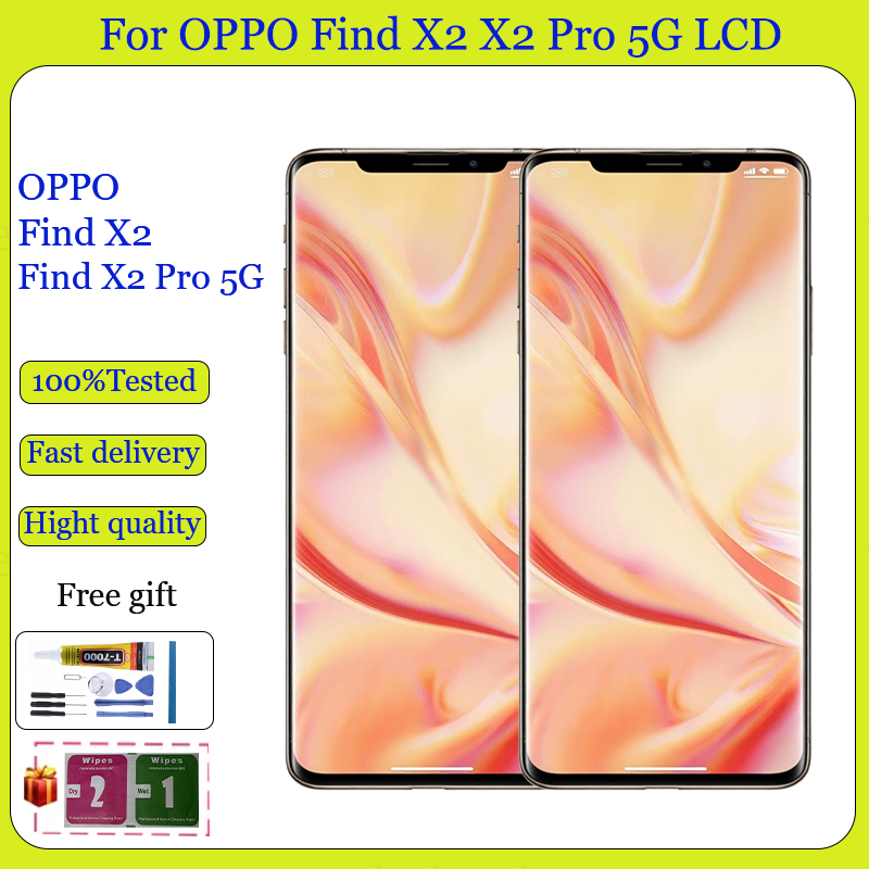 Original AMOLED For OPPO Find X2 X2 Pro 5G Find 2 Neo 5G LCD Display Touch Screen Replacement ...