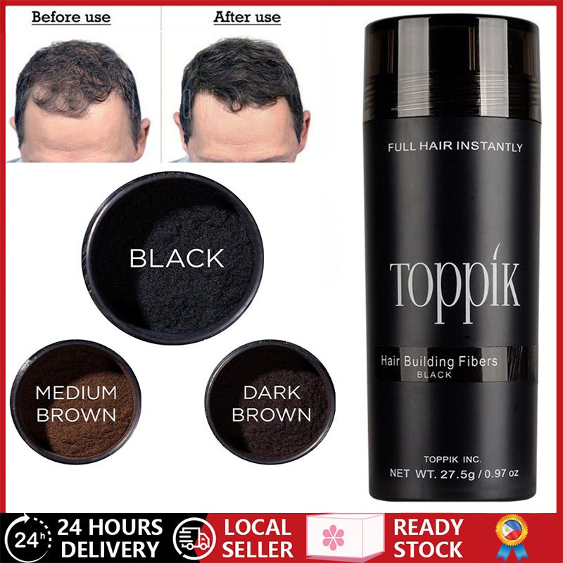 [Local Shipment] 2PCS Toppik Hair Building Fiber Powder 27.5g for Hair ...