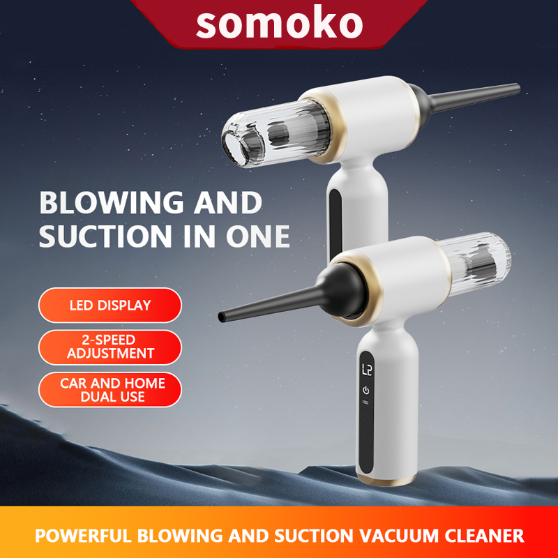 Portable Cordless Vacuum Cleaner LED Display 2 Speed Adjust Blowing ...