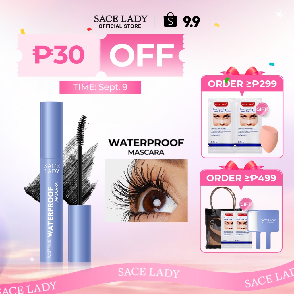 SACE LADY Mascara Makeup Set With Eyelash Curler Waterproof Long ...