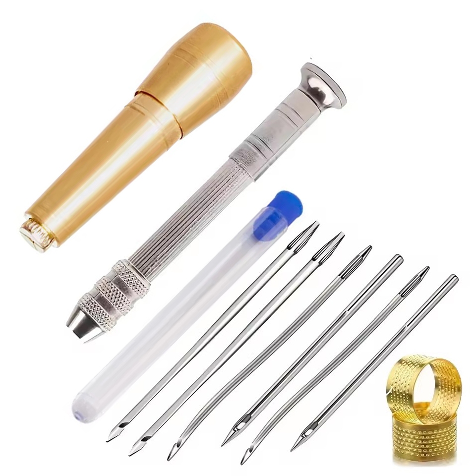 Leather sewing needle set - replaceable - multi-functional shoe repair ...