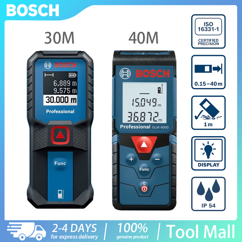 Bosch Laser Distance Measure GLM 30-23 30-GLM 40-12 40 meters Range ...