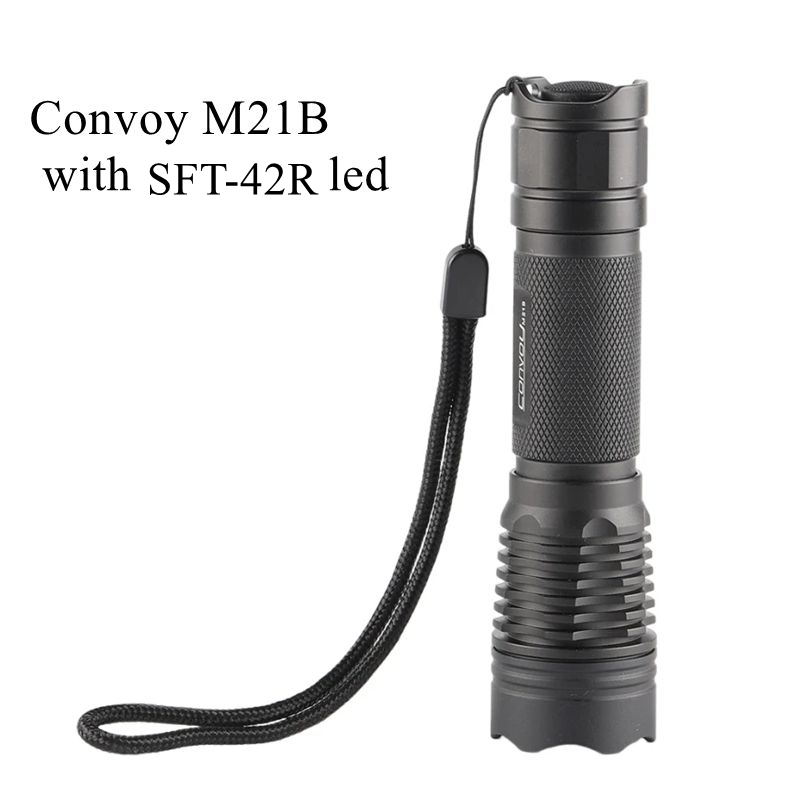 Original Convoy M21B Flashlight With SFT-42R LED Thower Light Camping Hiking Light | Shopee ...