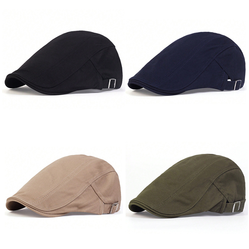 Fashion Classic Cowboy Flat Hat for men vintage cap Beret Golf cap for ...