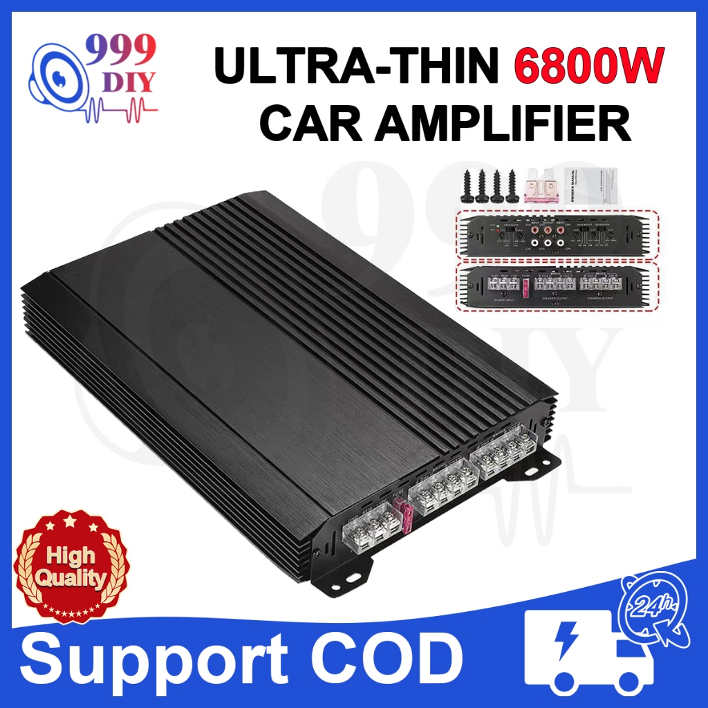 999DIY 6800W 4 Channel Four-way High-power Vehicle 12V Car Power ...