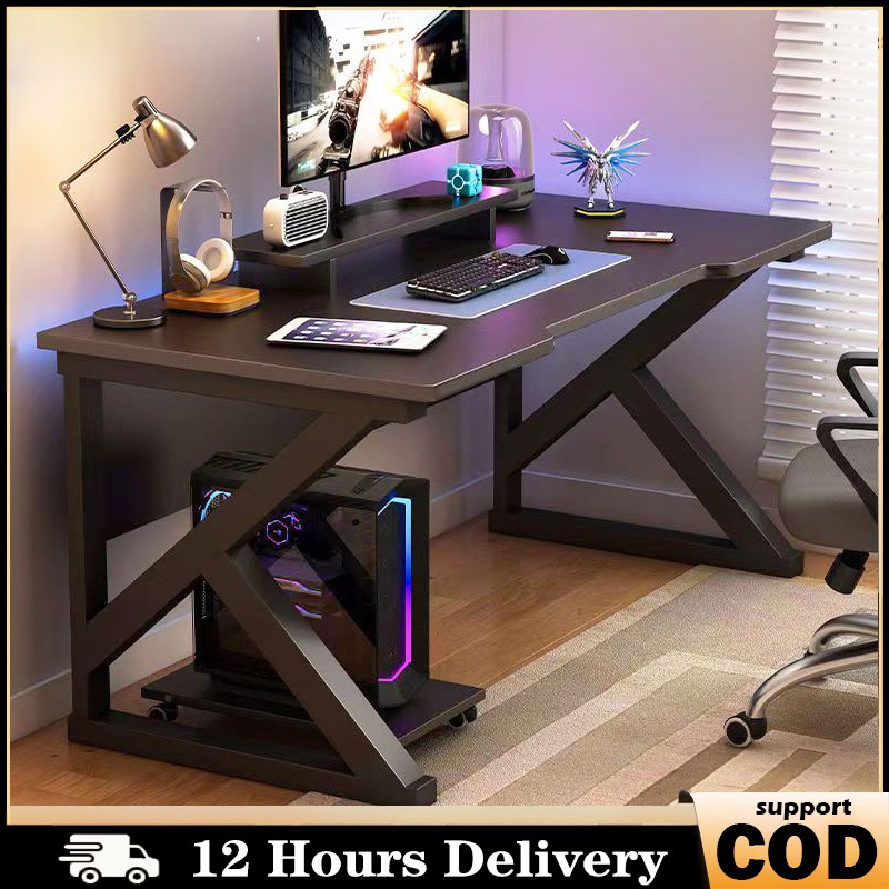 140×60CM Carbon Fiber Computer Table Modern Minimalist Gaming Table ...