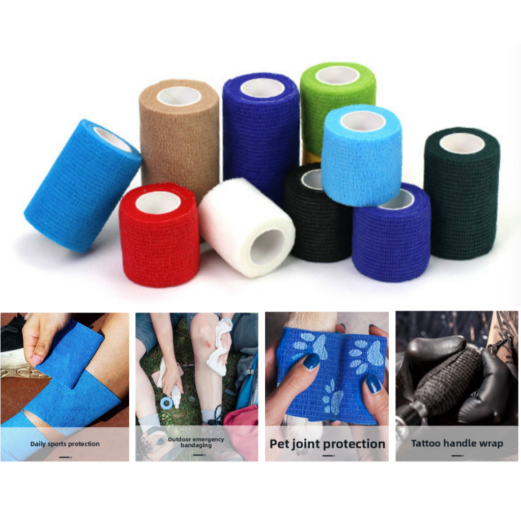5Pcs Self-Adhesive Non-Woven Elastic Bandages For Sport protection ...