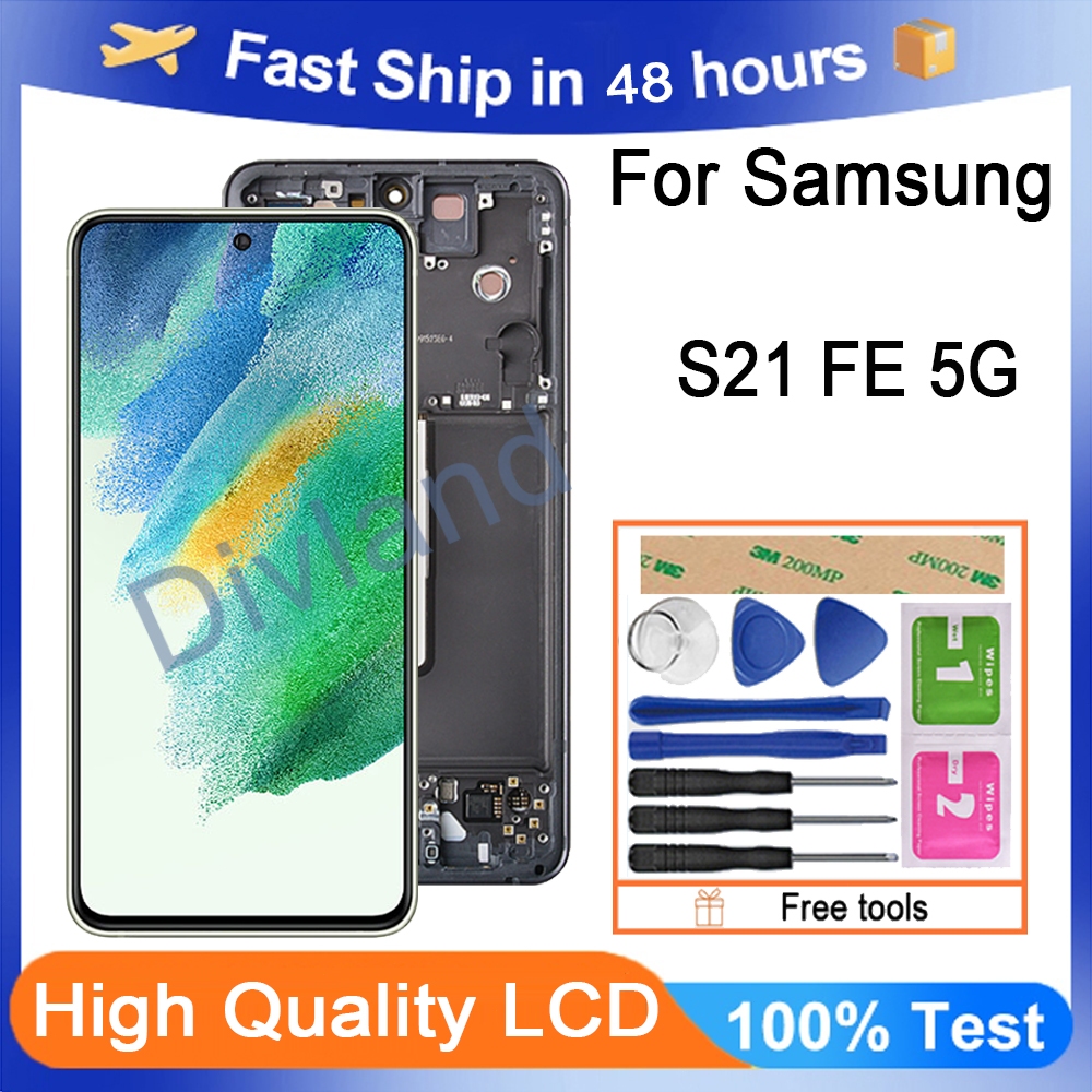 AMOLED OLED For Samsung Galaxy S21 FE 5G LCD Display Touch Screen With ...