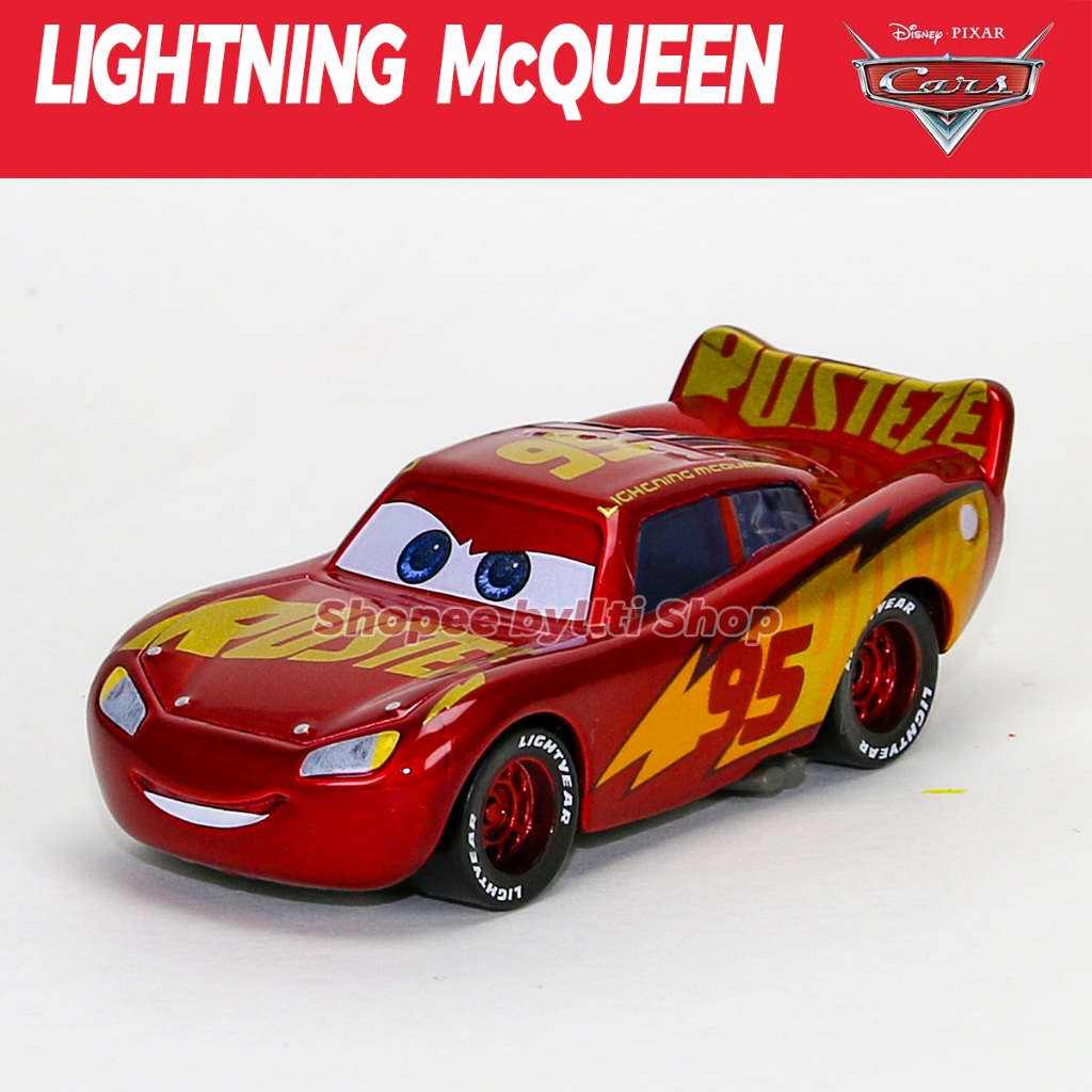 Mattel Disney Pixar Cars 3 Rust-EZE Racing Center Lightning McQueen 1: ...