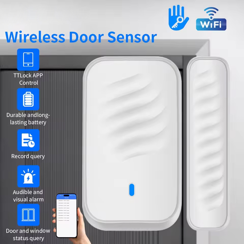 TTLOCK 2.4G WIFI Lock Compatible Door Sensor Door Contact Status ...