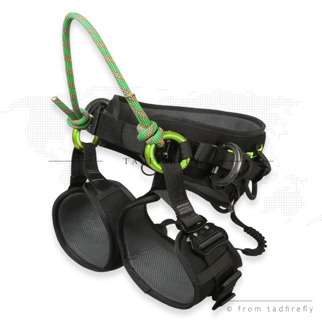 Tree Climbing Harness Arborist Saddle Black S L Access Rope Rigging ...