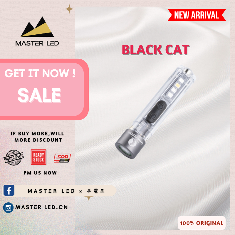 Perfect Flashlight Lumintop Black Cat Mini EDC Flashlight 400 Lumens ...