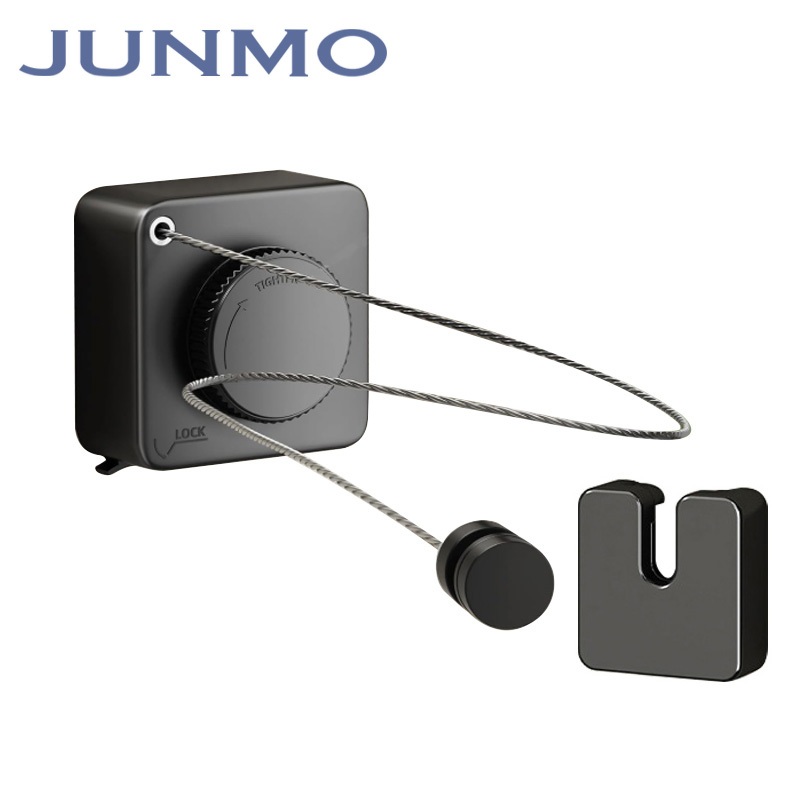 JUNMO Square Retractable Clothesline Wall mounted Space Saving Suitable ...